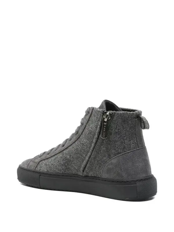 DOUCAL'S Suede Lace-up Sneakers