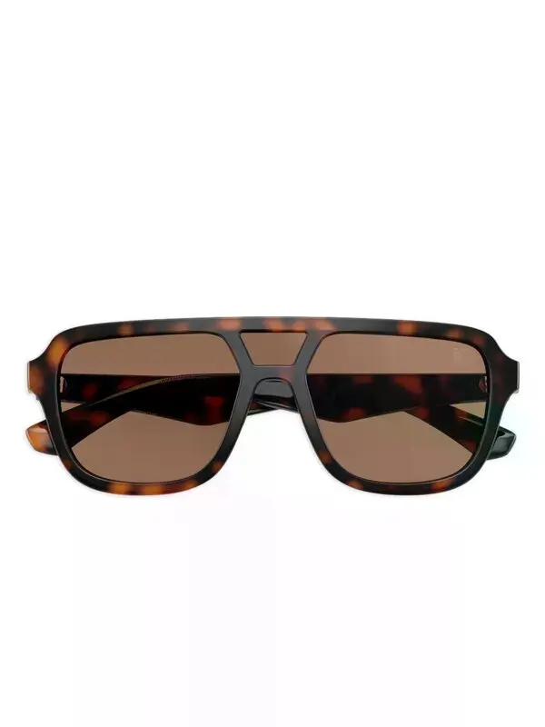 Burberry Tortoiseshell Pilot Sunglasses - Brown