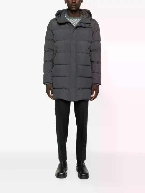 Corneliani Hooded Quilted Coat
