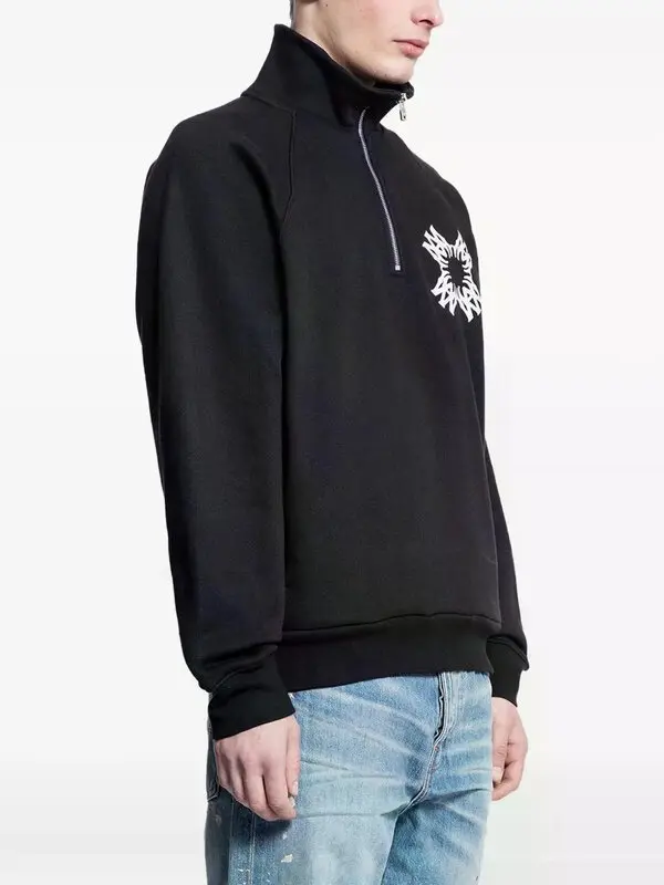 Amiri Graphic-print Half-zip Sweatshirt