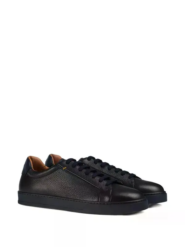 DOUCAL'S Leather Lace-up Sneakers - Blue