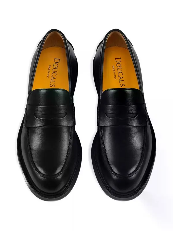 DOUCAL'S Leather Loafers - Black