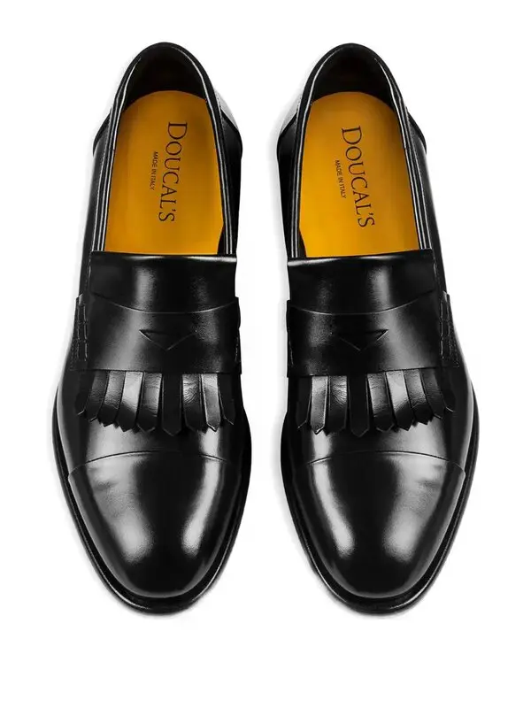 DOUCAL'S Leather Fringe Loafers