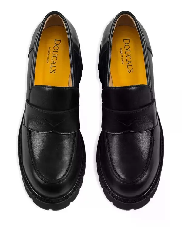 DOUCAL'S Leather Heeled Loafers