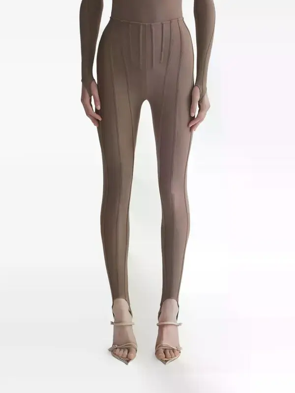 MUGLER Seam-detail Leggings