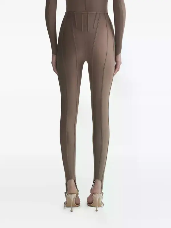 MUGLER Seam-detail Leggings