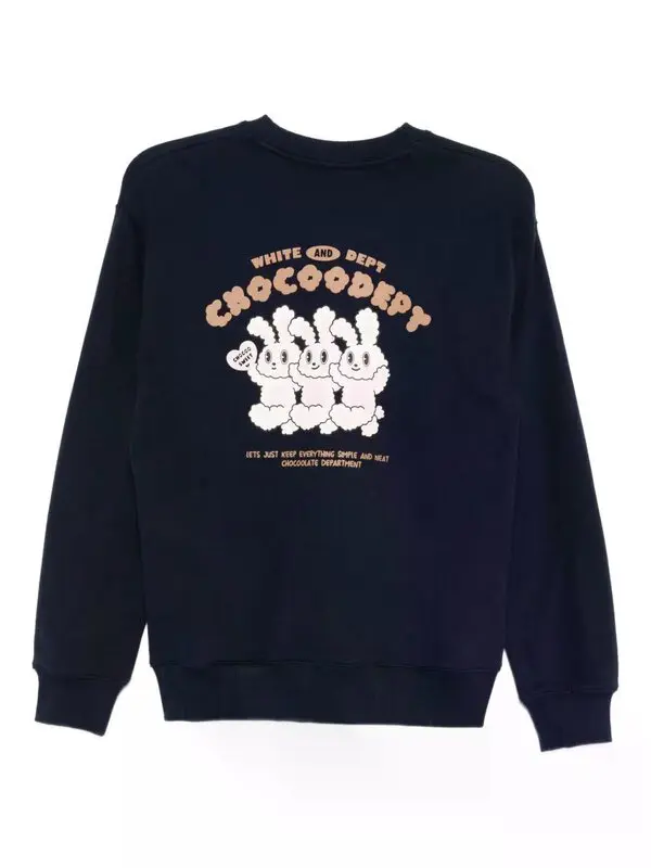 CHOCOOLATE Logo-embroidered Sweatshirt - Blue