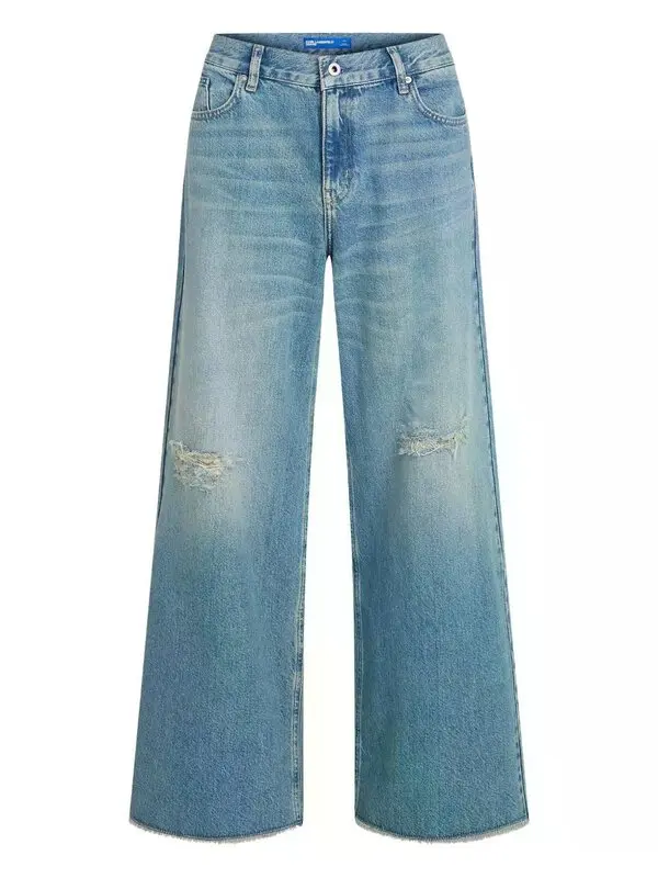 Karl Lagerfeld Frayed Jeans