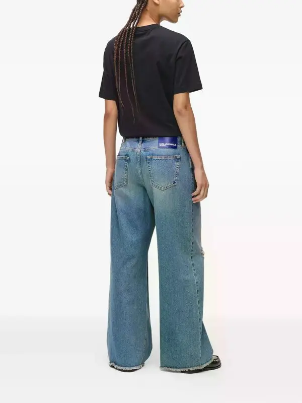 Karl Lagerfeld Frayed Jeans