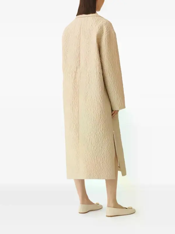 Fabiana Filippi Textured-effect Single-breasted Coat