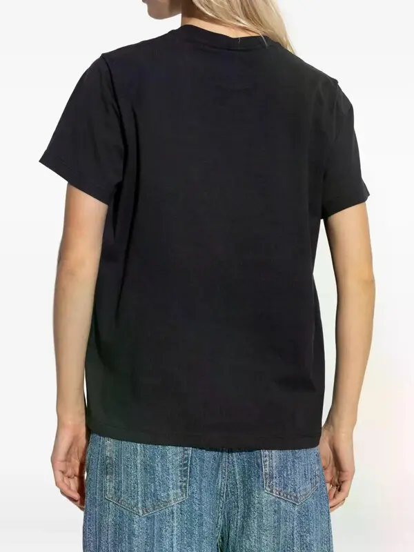 GANNI Cat-bow T-shirt - Grey