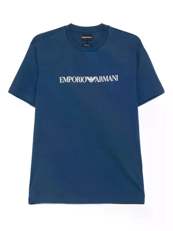 Emporio Armani Logo-print T-shirt - Blue