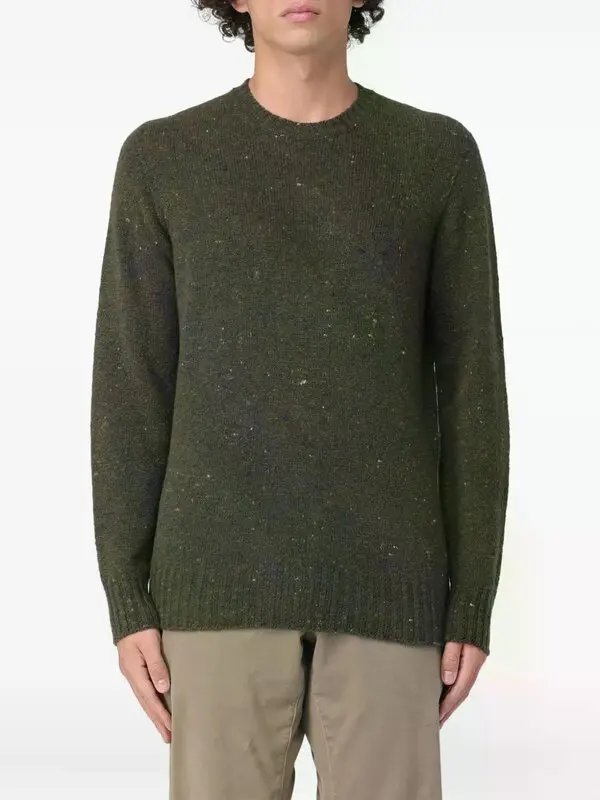 DRUMOHR Speckled Round-neck Sweater - Green