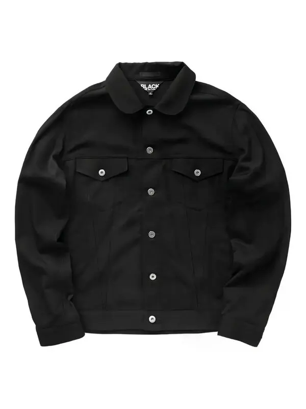 BLACK COMME DES GARÇONS Button-fastening Collared Jacket