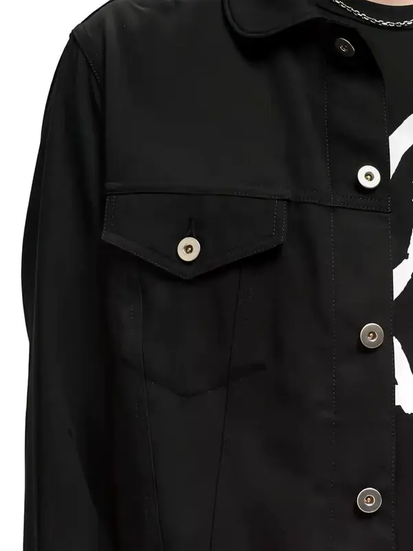 BLACK COMME DES GARÇONS Button-fastening Collared Jacket