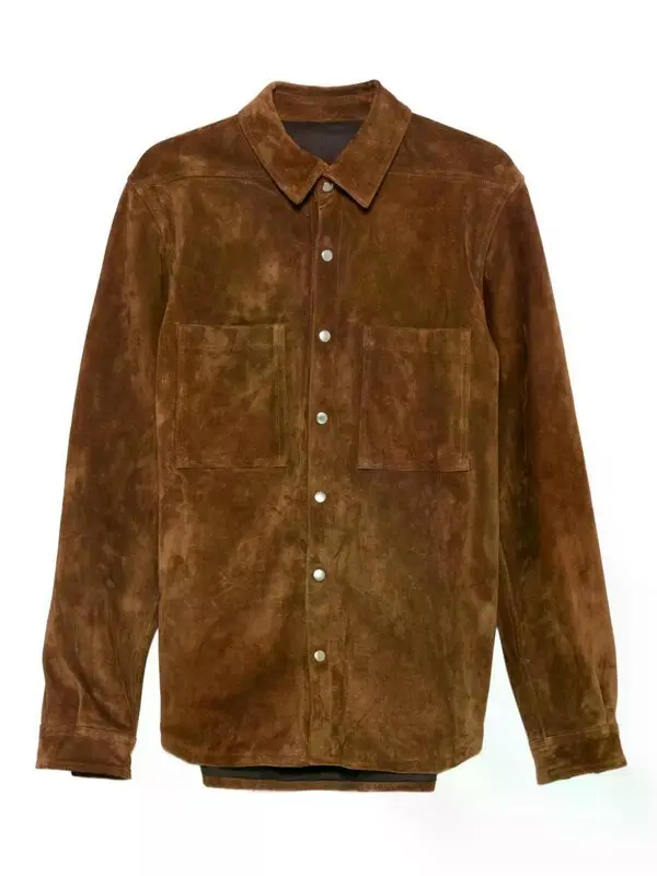 Rick Owens Suede Shirt Jacket