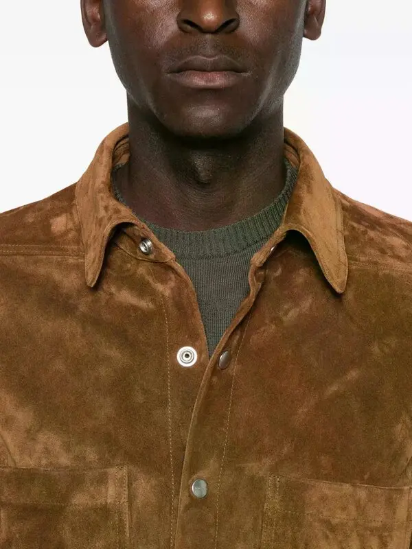 Rick Owens Suede Shirt Jacket
