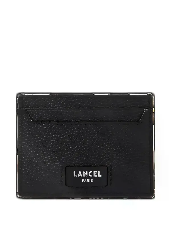LANCEL Ninon Leather Card Holder - Black