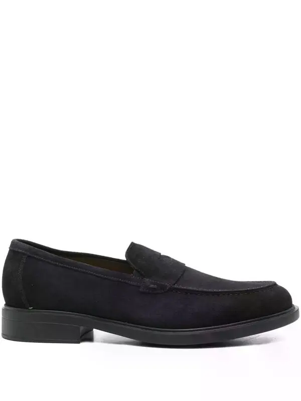 DOUCAL'S Suede Penny Loafers - Blue