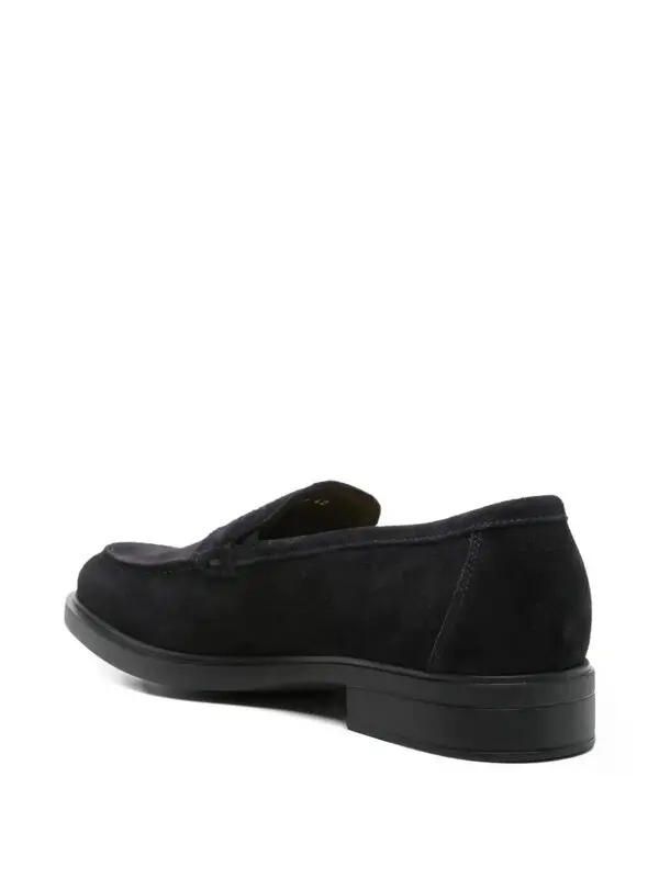 DOUCAL'S Suede Penny Loafers - Blue
