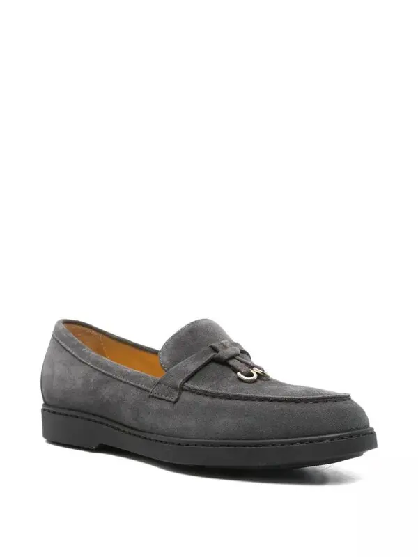 DOUCAL'S Tassel-detail Suede Loafers - Grey
