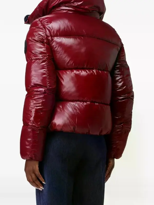 SAVE THE DUCK Logo-patch Padded Jacket - Red
