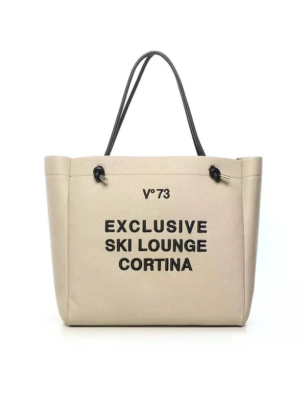 V°73 Knot-detail Tote Bag - Neutrals