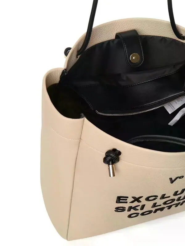 V°73 Knot-detail Tote Bag - Neutrals