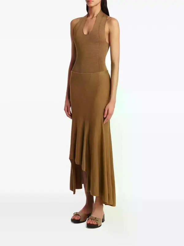 Khaite Toto Halter-neck Bodysuit - Brown