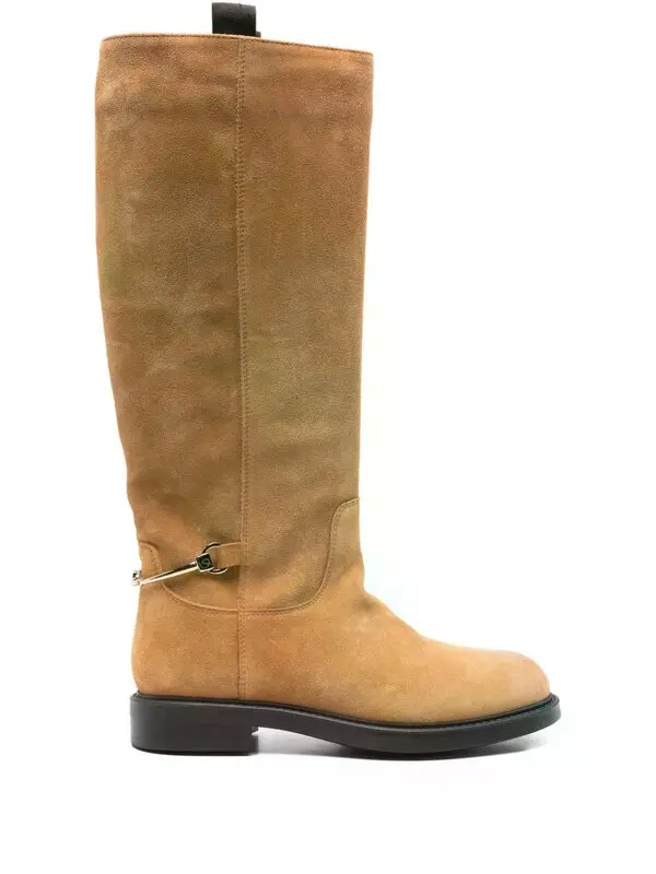 DOUCAL'S Suede Buckle-detail Boots
