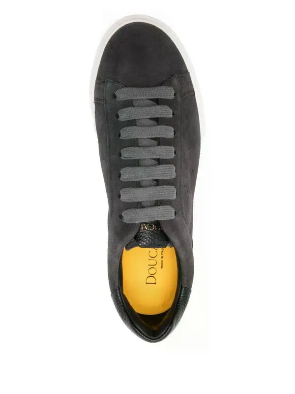 DOUCAL'S Clay Leather Sneakers - Grey
