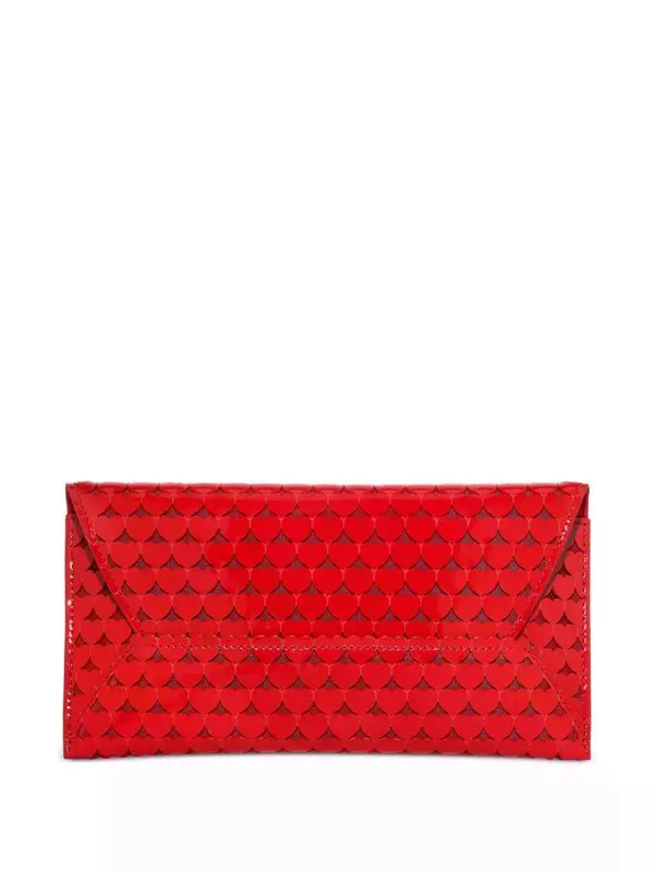 AQUAZZURA Amourose Heart-pattern Clutch Bag