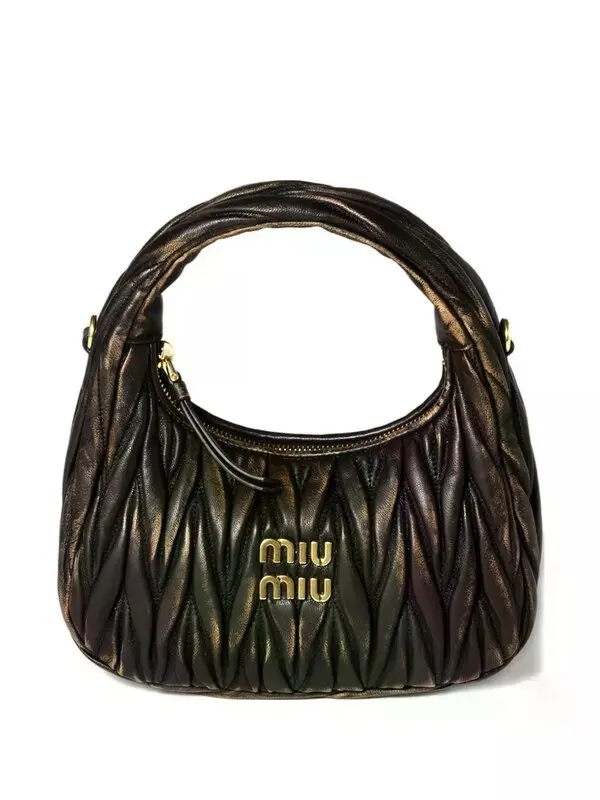 Miu Miu Small Wander Matelassé Leather Shoulder Bag