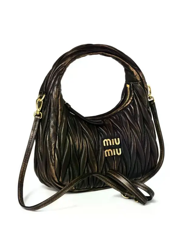 Miu Miu Small Wander Matelassé Leather Shoulder Bag