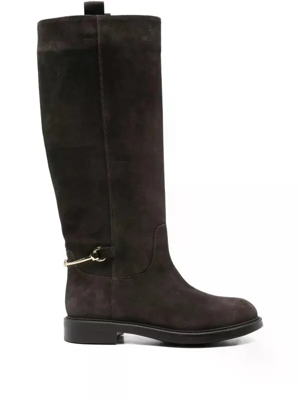 DOUCAL'S Suede Boots With Buckle Detail