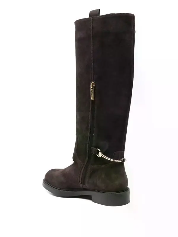 DOUCAL'S Suede Boots With Buckle Detail