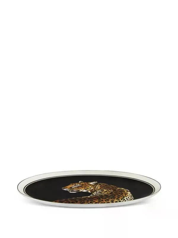Dolce & Gabbana Leopard-print Porcelain Platter