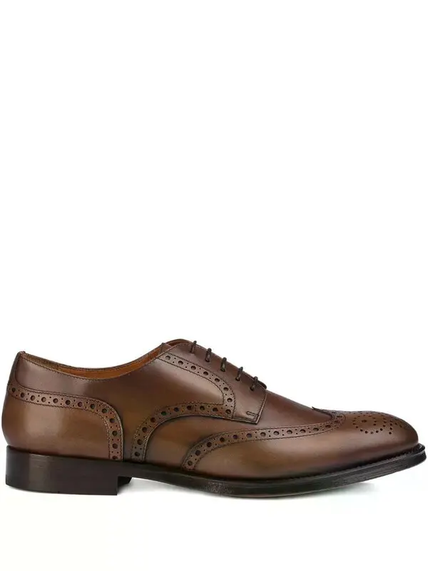 DOUCAL'S Leather Lace-up Brogues - Brown