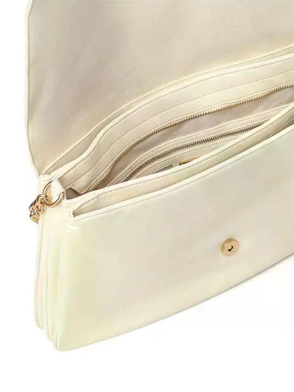 V°73 Louise Logo-plaque Shoulder Bag - Neutrals