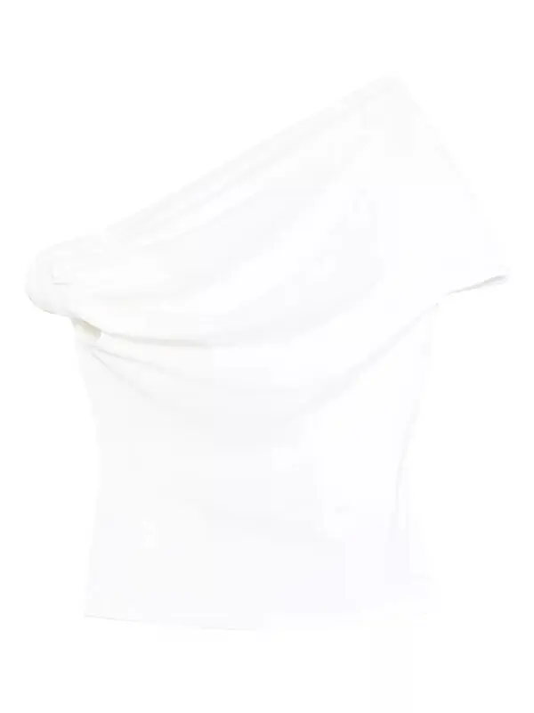 Paris Georgia Ida One-shoulder Draped Top - White