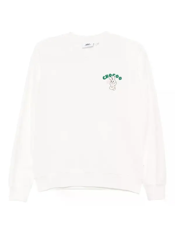 CHOCOOLATE Logo-embroidered Sweatshirt - White