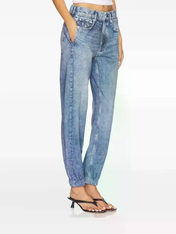 Rag & Bone Elastic-cuff Acid-wash Jeans