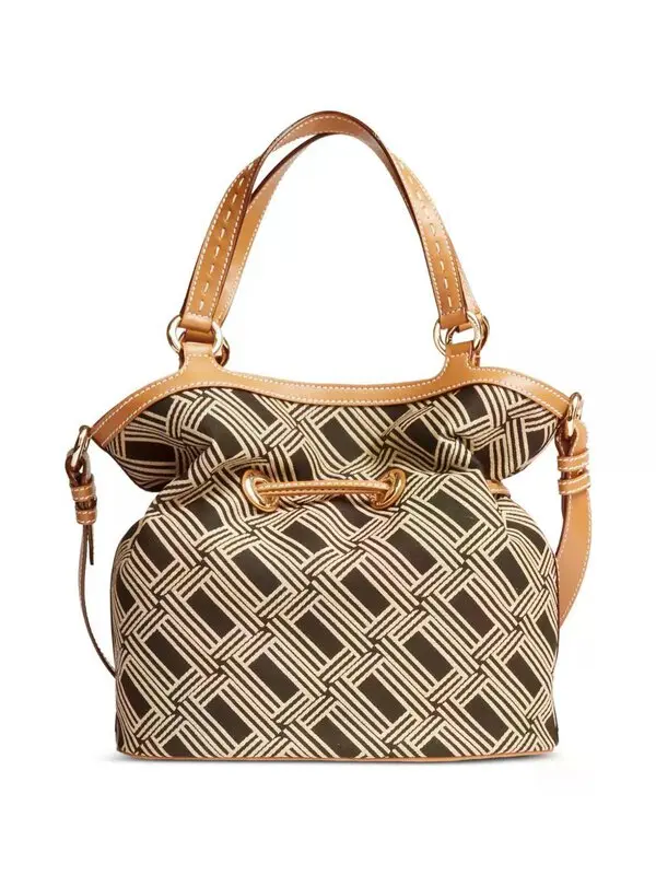 LANCEL Premier Flirt Geometric-pattern Bucket Bag