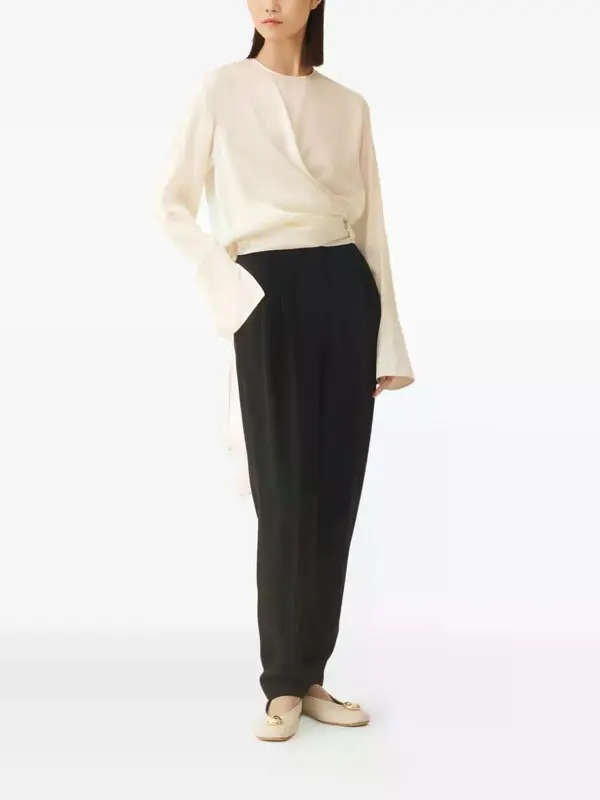 Fabiana Filippi Wrap-tie Silk Blouse