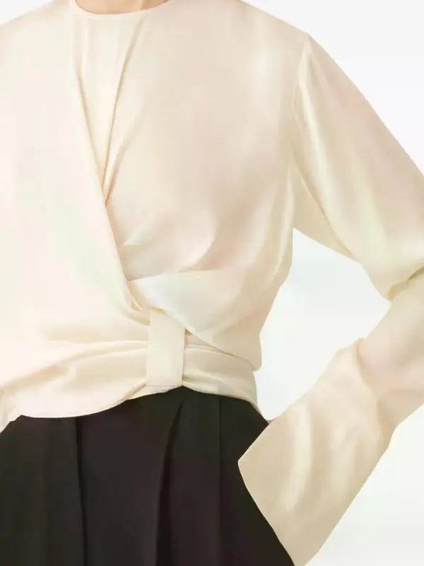 Fabiana Filippi Wrap-tie Silk Blouse