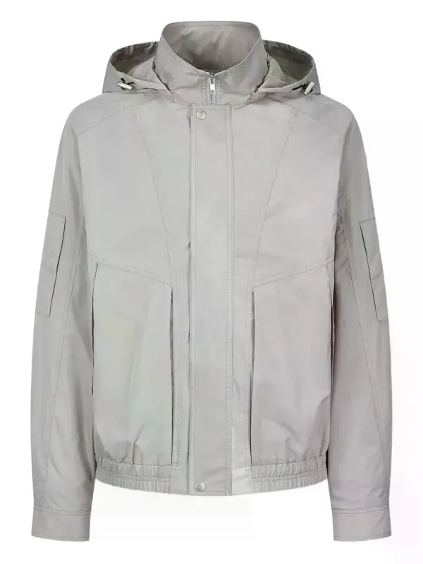 STUDIO TOMBOY Hooded Drawstring Jacket - Grey