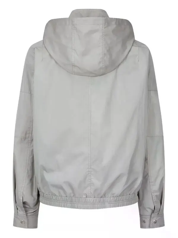 STUDIO TOMBOY Hooded Drawstring Jacket - Grey