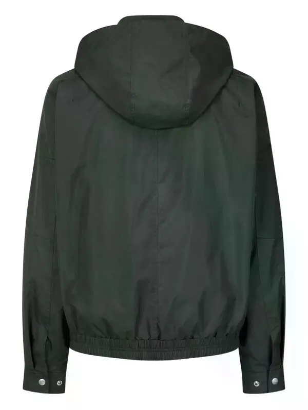 STUDIO TOMBOY Hooded Jacket With Elasticated Hem - Green