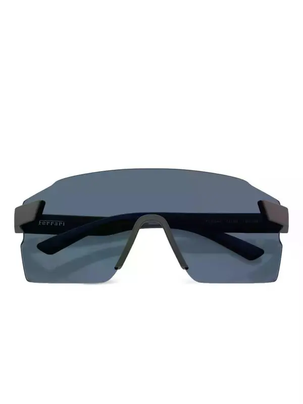 SCUDERIA FERRARI Rimless Shield Sunglasses - Grey