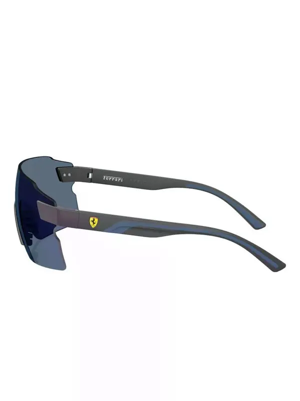 SCUDERIA FERRARI Rimless Shield Sunglasses - Grey
